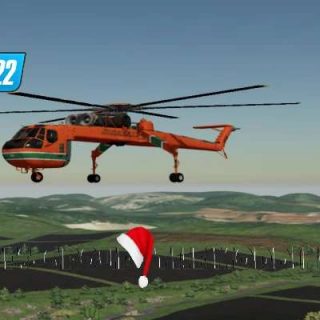 Sikorsky S64 Skycrane v1.0 FS22 Mod | Farming Simulator 22 Mod