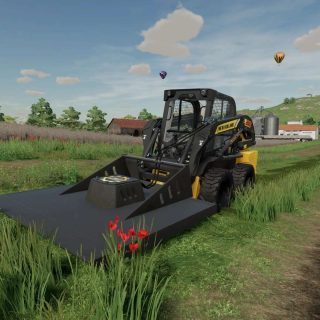 Skid Steer Mower v1.0 FS22 Mod | Farming Simulator 22 Mod