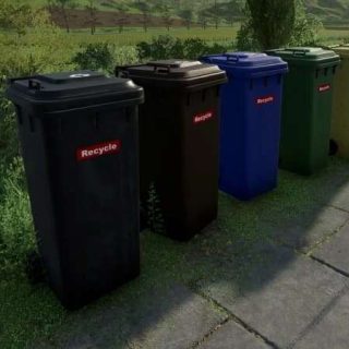 Trashbin Pack v1.0.0.2 FS22 Mod | Farming Simulator 22 Mod