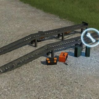 Vehicle Workshop Ramps v1.0 FS22 Mod | Farming Simulator 22 Mod