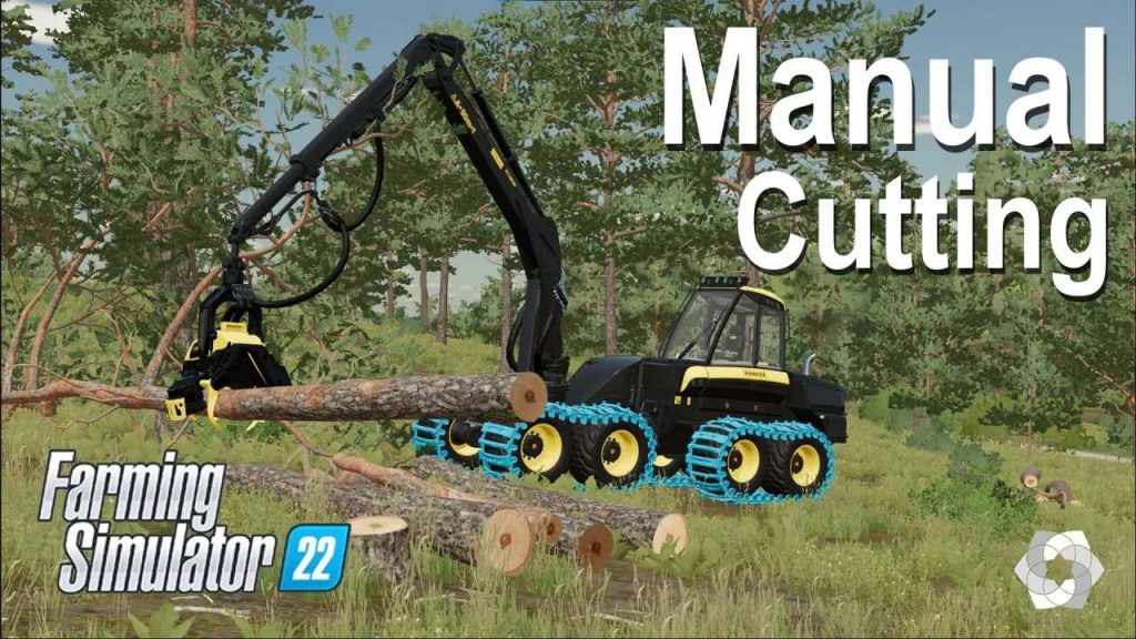 Wood Harvester Manual Cutting v1.0 FS22 Mod | Farming Simulator 22 Mod