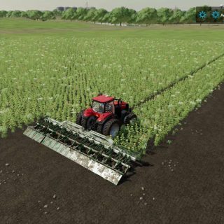 12 Row Kmc Ripper Bedder Flex v1.0 FS22 Mod | Farming Simulator 22 Mod