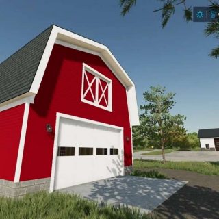 24x48 Gambrel Barn v1.0 FS22 Mod | Farming Simulator 22 Mod