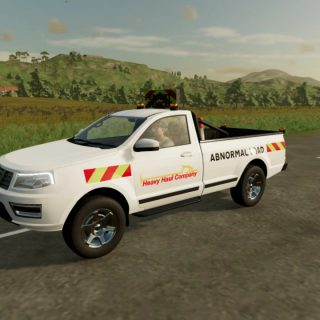 Abnormal Load Escort Pickup v1.0 FS22 Mod | Farming Simulator 22 Mod