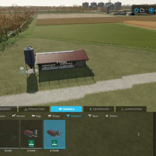 Extra Large Chicken Barn V1.0.0.1 FS22 Mod | Farming Simulator 22 Mod