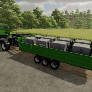 Gooseneck Pallet Trailer Autoload v1.0 FS22 Mod | Farming Simulator 22 Mod