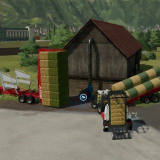 HAY STORAGE WITH BALE ACCEPTANCE V1.0 FS22 Mod | Farming Simulator 22 Mod