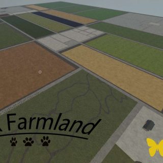 AK Farmland Flat 4-fold Map v1.0 FS22 Mod | Farming Simulator 22 Mod