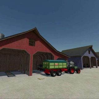 American Farm Buildings Pack Beta v0.8 FS22 Mod | Farming Simulator 22 Mod