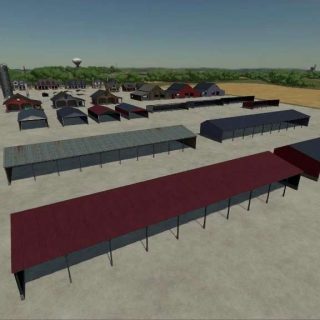 American Farm Buildings Pack Beta v0.8 FS22 Mod | Farming Simulator 22 Mod