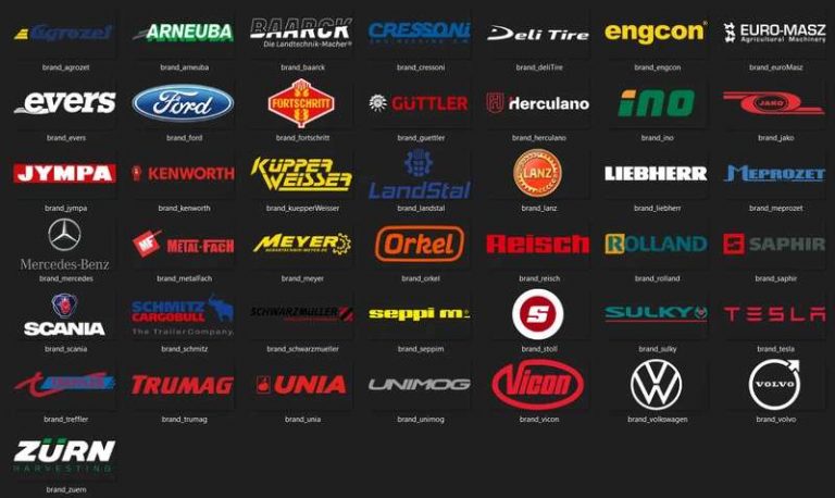 Brand Icons HQ v1.0 FS22 Mod | Farming Simulator 22 Mod
