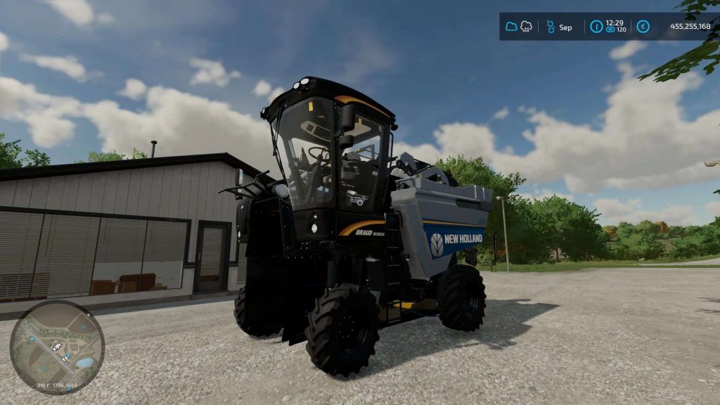 Braud 9090X Olive MP v1.0 FS22 Mod | Farming Simulator 22 Mod