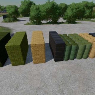 Buyable Large Stack Of Bales v1.0 FS22 Mod | Farming Simulator 22 Mod