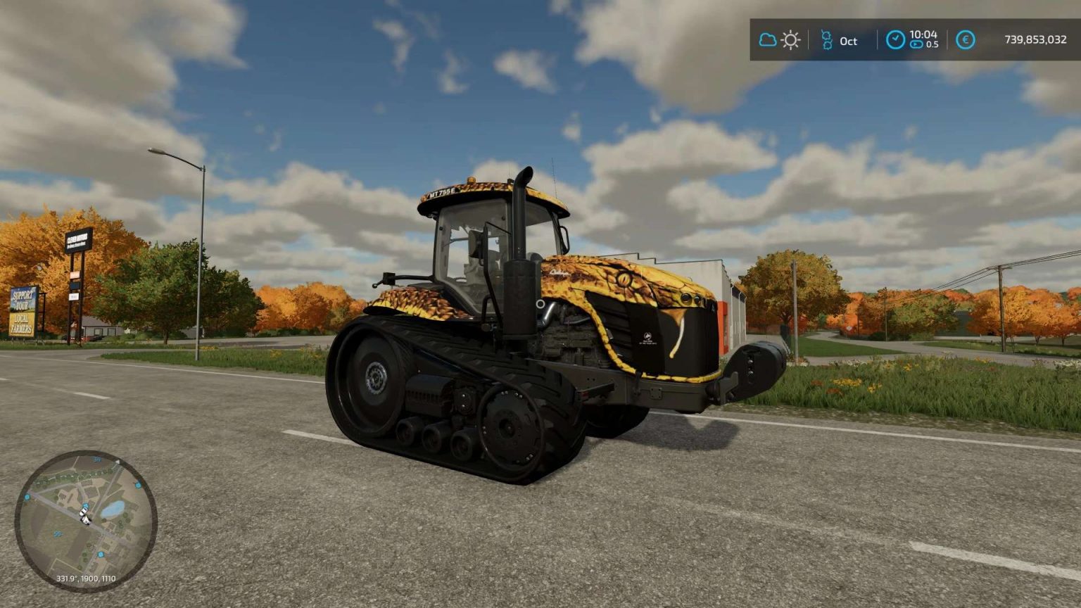 Challenger MT700E Field Viper v1.0 FS22 Mod | Farming Simulator 22 Mod