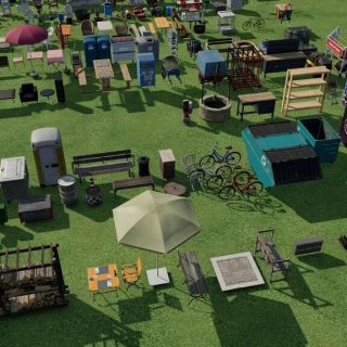 Decoration package (Prefab) v1.0 FS22 Mod | Farming Simulator 22 Mod