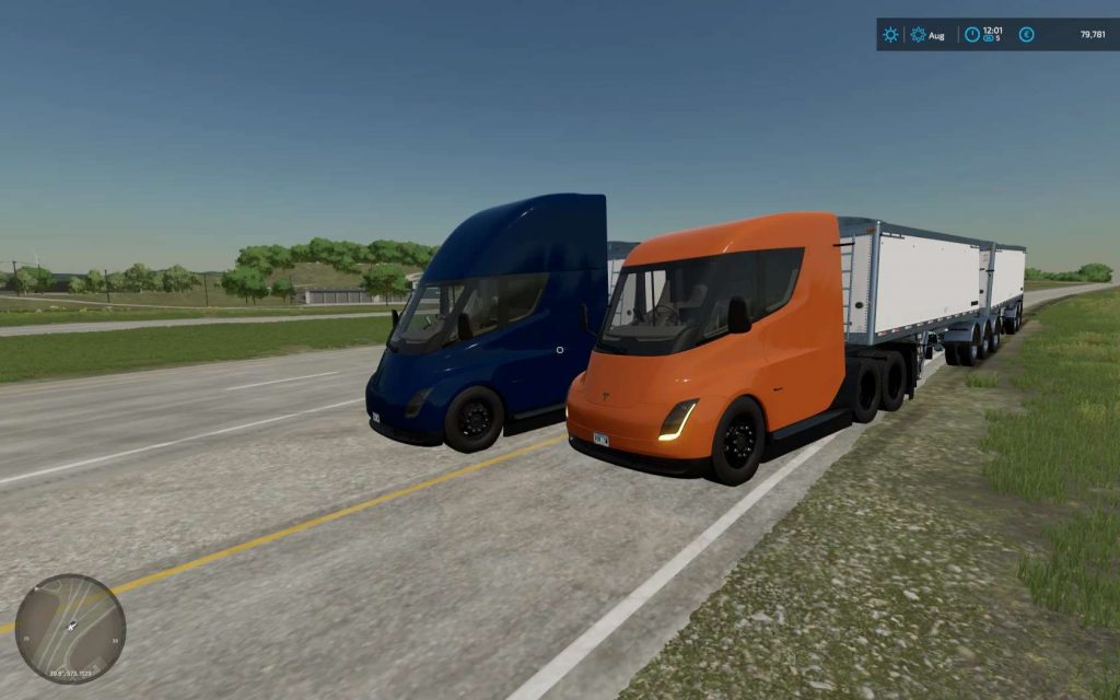 EDM Tesla Semi Truck v1.0 FS22 Mod | Farming Simulator 22 Mod