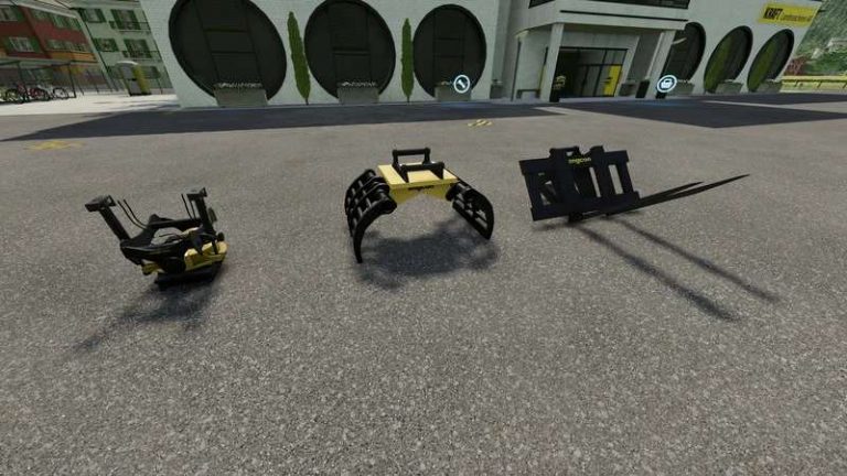Engcon Excavator Tools Pack v1.0 FS22 Mod | Farming Simulator 22 Mod