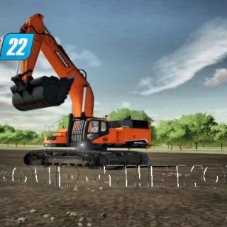 EXCAVATRICE DOOSAN 90T v1.0 FS22 Mod | Farming Simulator 22 Mod