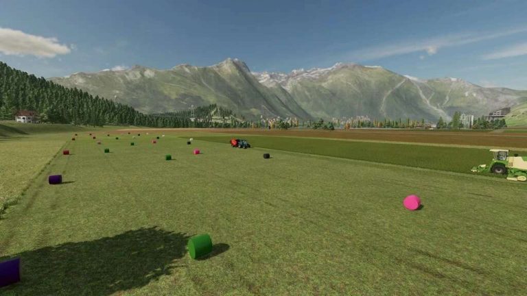 Extended Bale Wrap Colors v1.0 FS22 Mod | Farming Simulator 22 Mod