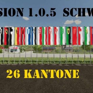 Flag set v1.0.7 FS22 Mod | Farming Simulator 22 Mod