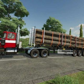 Fliegl Timber Runner Autoload Wood v1.0 FS22 Mod | Farming Simulator 22 Mod