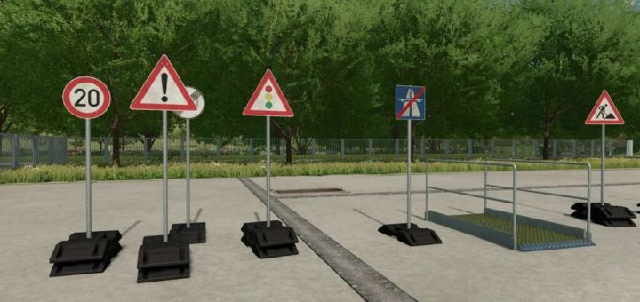 German Road Signs Mods | Farming Simulator 22 Mods
