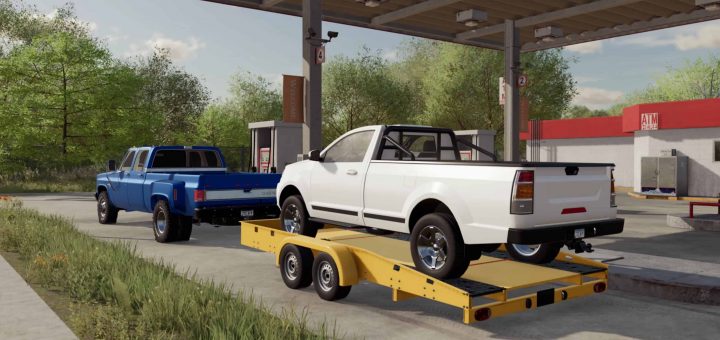 30FT Box trailer pack v1.0 FS22 - Farming Simulator 22 Mod | FS22 mod