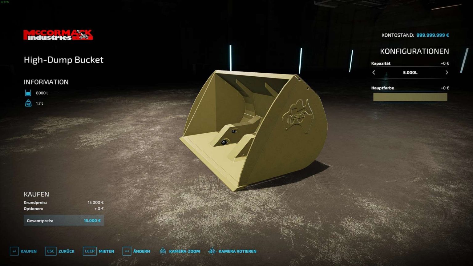 HB hochkipp shovel v1.0 FS22 Mod | Farming Simulator 22 Mod