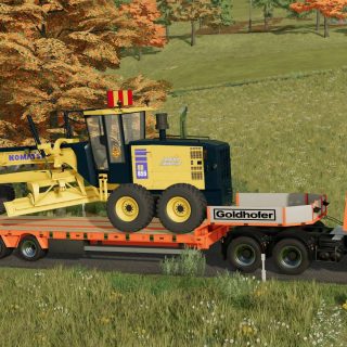 Komatsu GD-655 Motor Grader v1.0 FS22 Mod | Farming Simulator 22 Mod