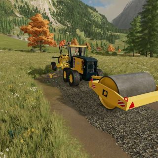 Komatsu GD-655 Motor Grader v1.0 FS22 Mod | Farming Simulator 22 Mod