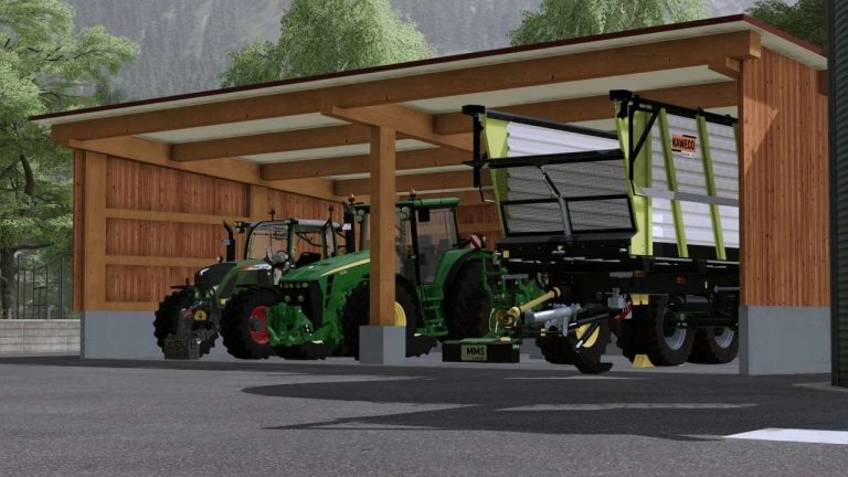 Large wooden stand v1.0.1 FS22 Mod | Farming Simulator 22 Mod
