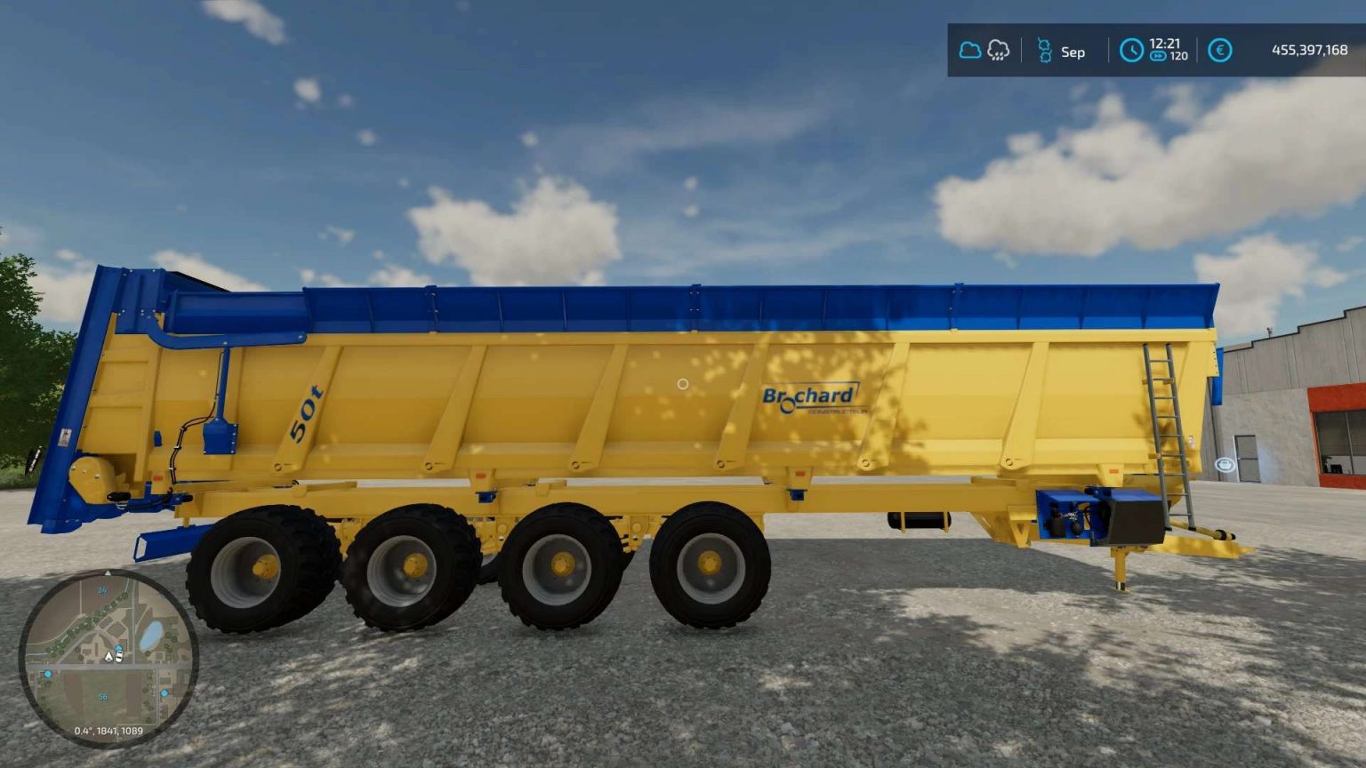 Manure spreader Brochard EV 2200 v1.0 FS22 Mod | Farming Simulator 22 Mod