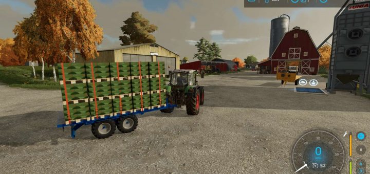 Tonne Flatbed Trailer Mods | Farming Simulator 22 Mods