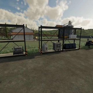 Metal Shelf v1.0 FS22 Mod | Farming Simulator 22 Mod