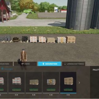 Pallet deco pack v1.0 FS22 Mod | Farming Simulator 22 Mod