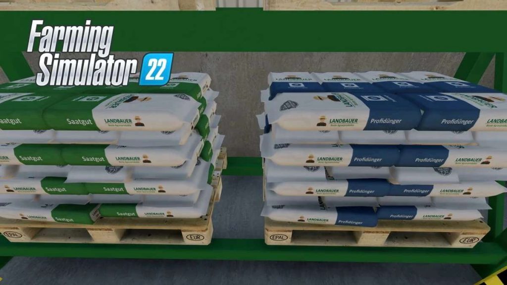 Pallet Shop Rack v1.0 FS22 Mod | Farming Simulator 22 Mod