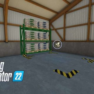Pallet Shop Rack v1.0 FS22 Mod | Farming Simulator 22 Mod