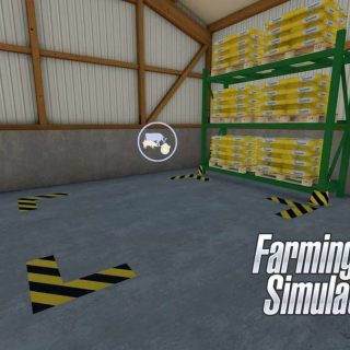 Pallet Shop Rack v1.1 FS22 Mod | Farming Simulator 22 Mod