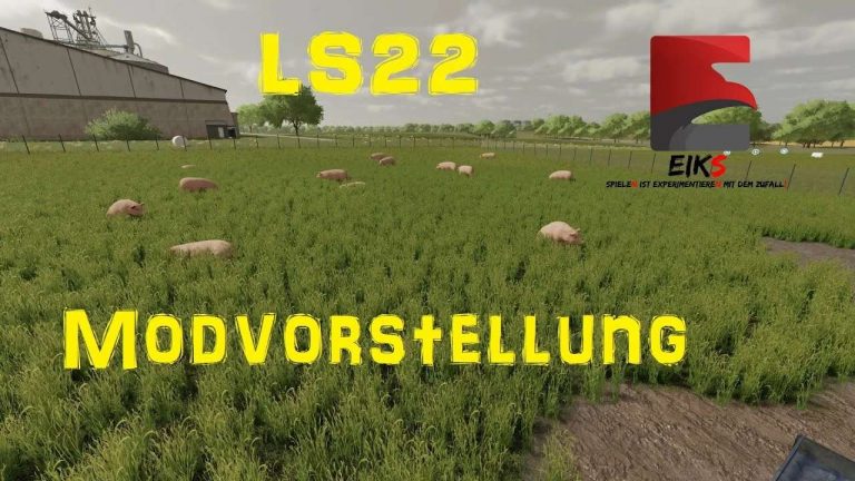 Pigs without fence v1.0 FS22 Mod | Farming Simulator 22 Mod