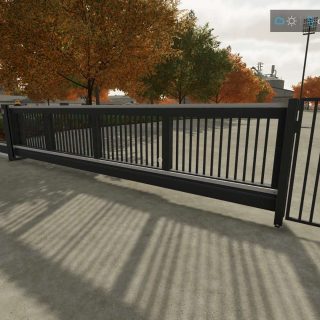 Placeable Electric Sliding Gate v1.1.1 FS22 Mod | Farming Simulator 22 Mod