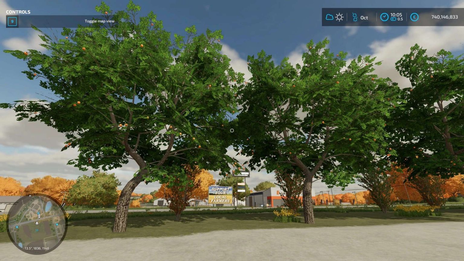 Placeable Orange Tree v1.0 FS22 Mod | Farming Simulator 22 Mod
