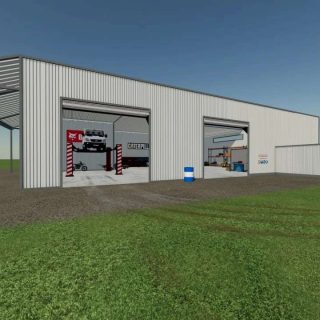 Public works workshop v1.0 FS22 Mod | Farming Simulator 22 Mod