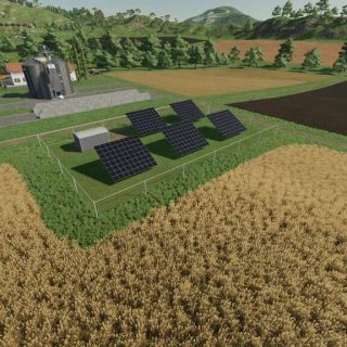 Solar Field Large And Small v1.0 FS22 Mod | Farming Simulator 22 Mod