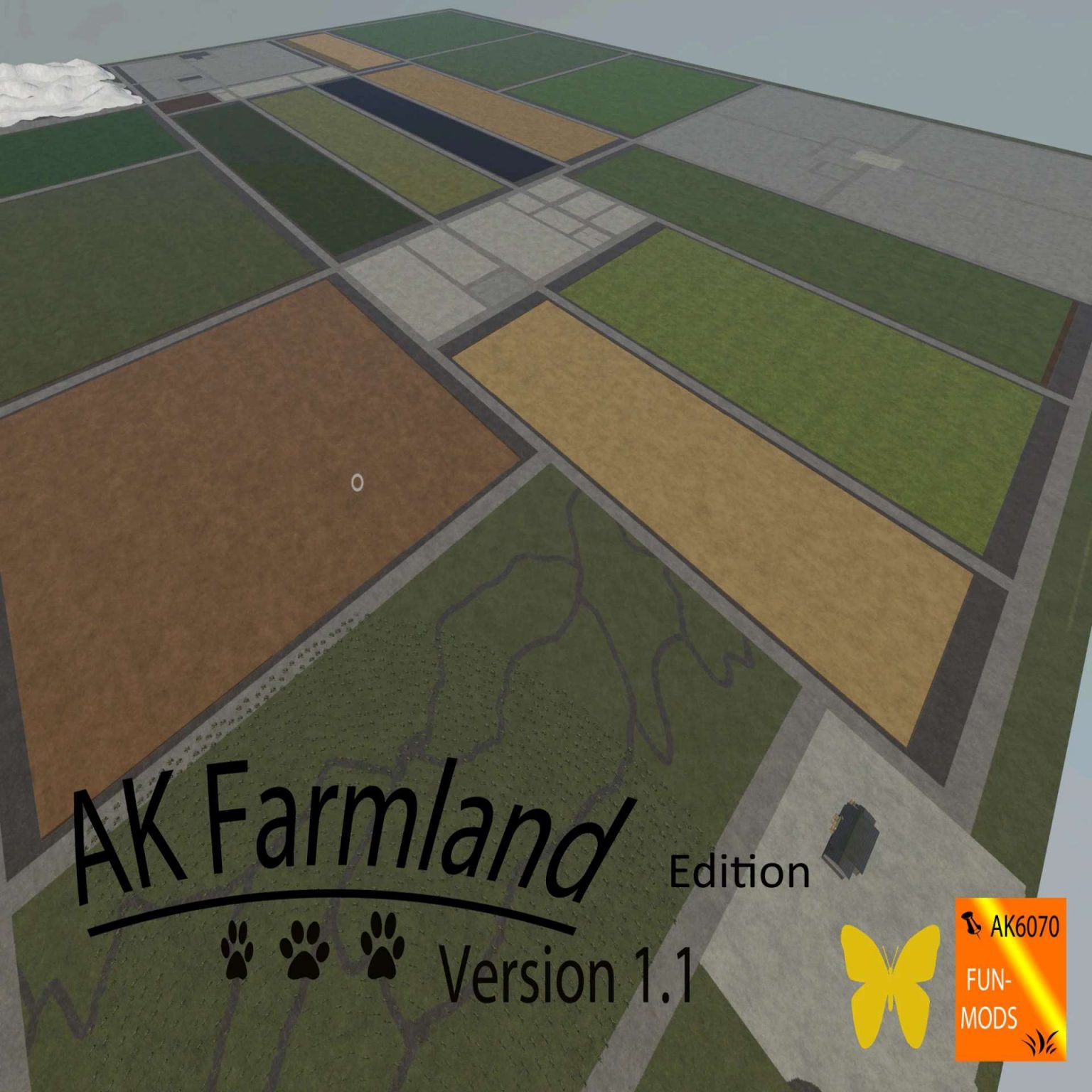 The AK_Farmland Edition v1.1 FS22 Mod | Farming Simulator 22 Mod