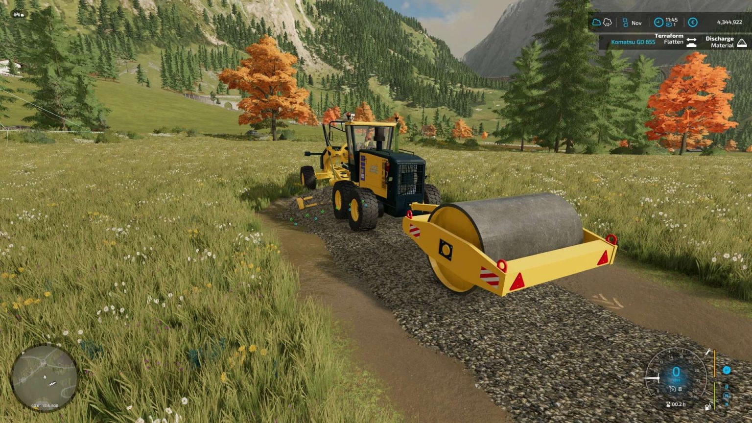 Trailed Compactor Roller v1.0 FS22 Mod | Farming Simulator 22 Mod