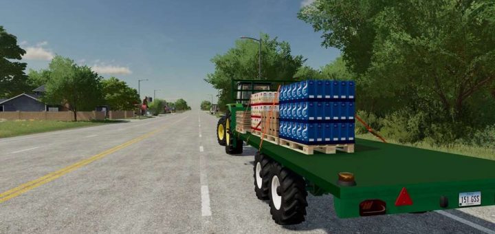 Lizard Gooseneck Bale Trailer (autoload) v1.0 FS22 - Farming Simulator ...
