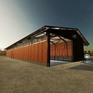 Cattle Barn and Manure Heap v1.0 FS22 Mod | Farming Simulator 22 Mod