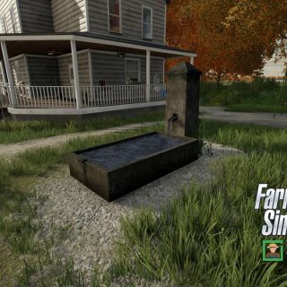 Concrete Fountain v1.0.0.1 FS22 Mod | Farming Simulator 22 Mod