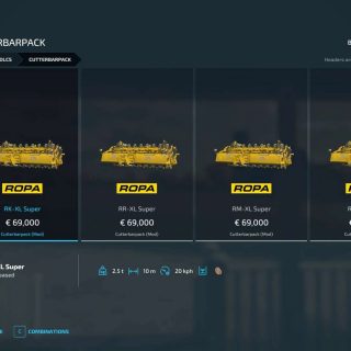 Cutterbar Pack v1.0 FS22 Mod | Farming Simulator 22 Mod