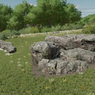 Decorative Rock Pack v1.0 FS22 Mod | Farming Simulator 22 Mod